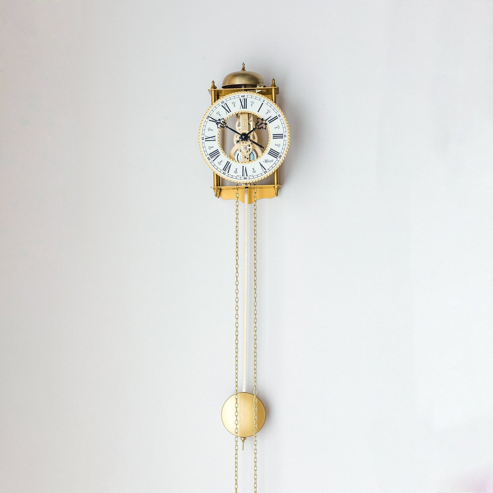 Vintage style Hamburg skeleton wall clocko — Emperor Clock Company