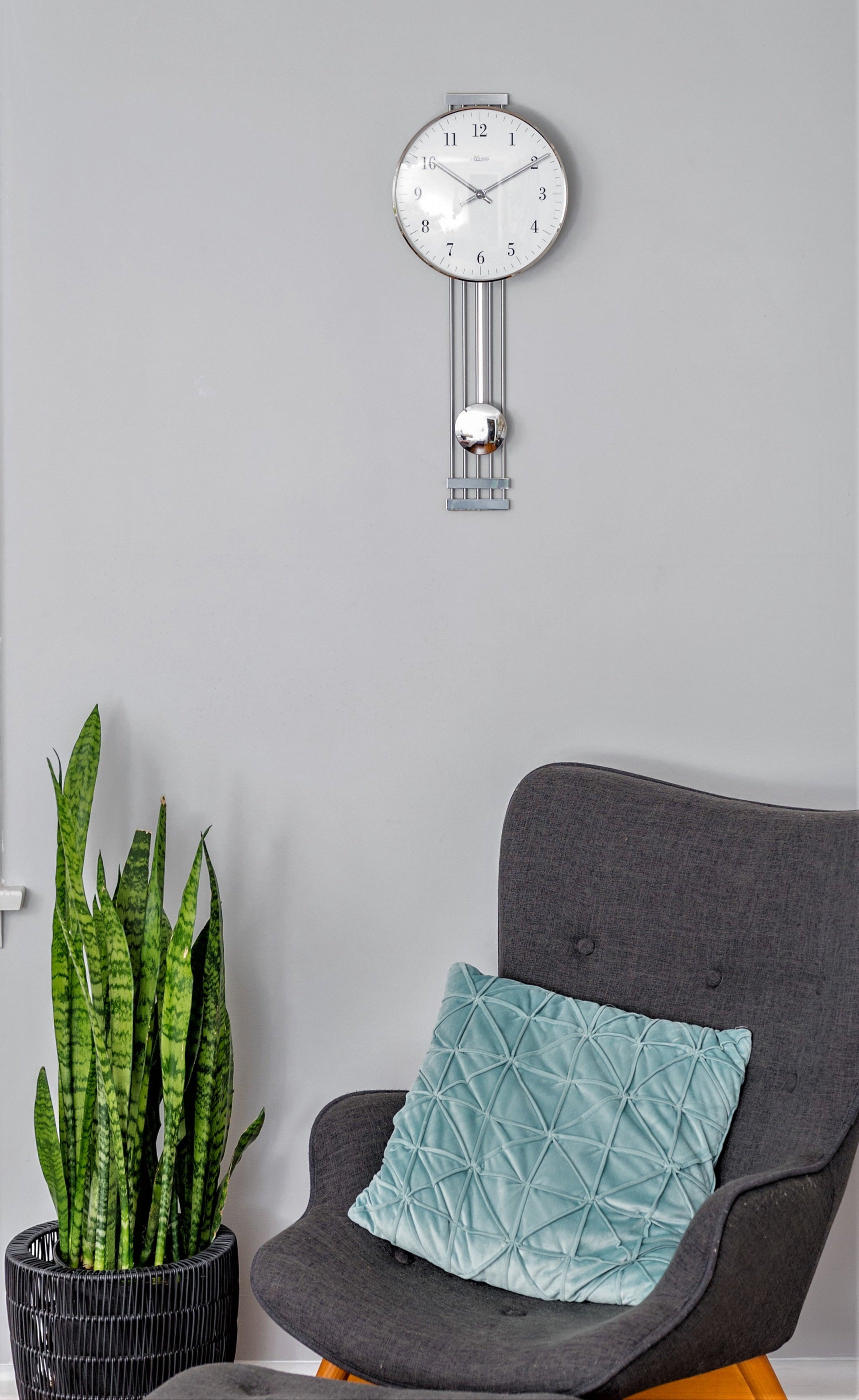 Modern Metallic Highbury Regulator Wall Clock — Emperor Clock Company