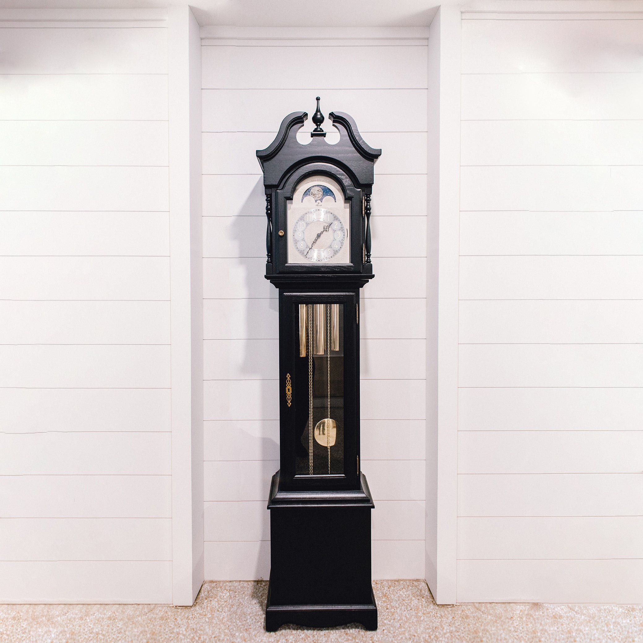MODERN FARMHOUSE ALEXANDRIA GRANDFATHER CLOCK — Emperor Clock Company