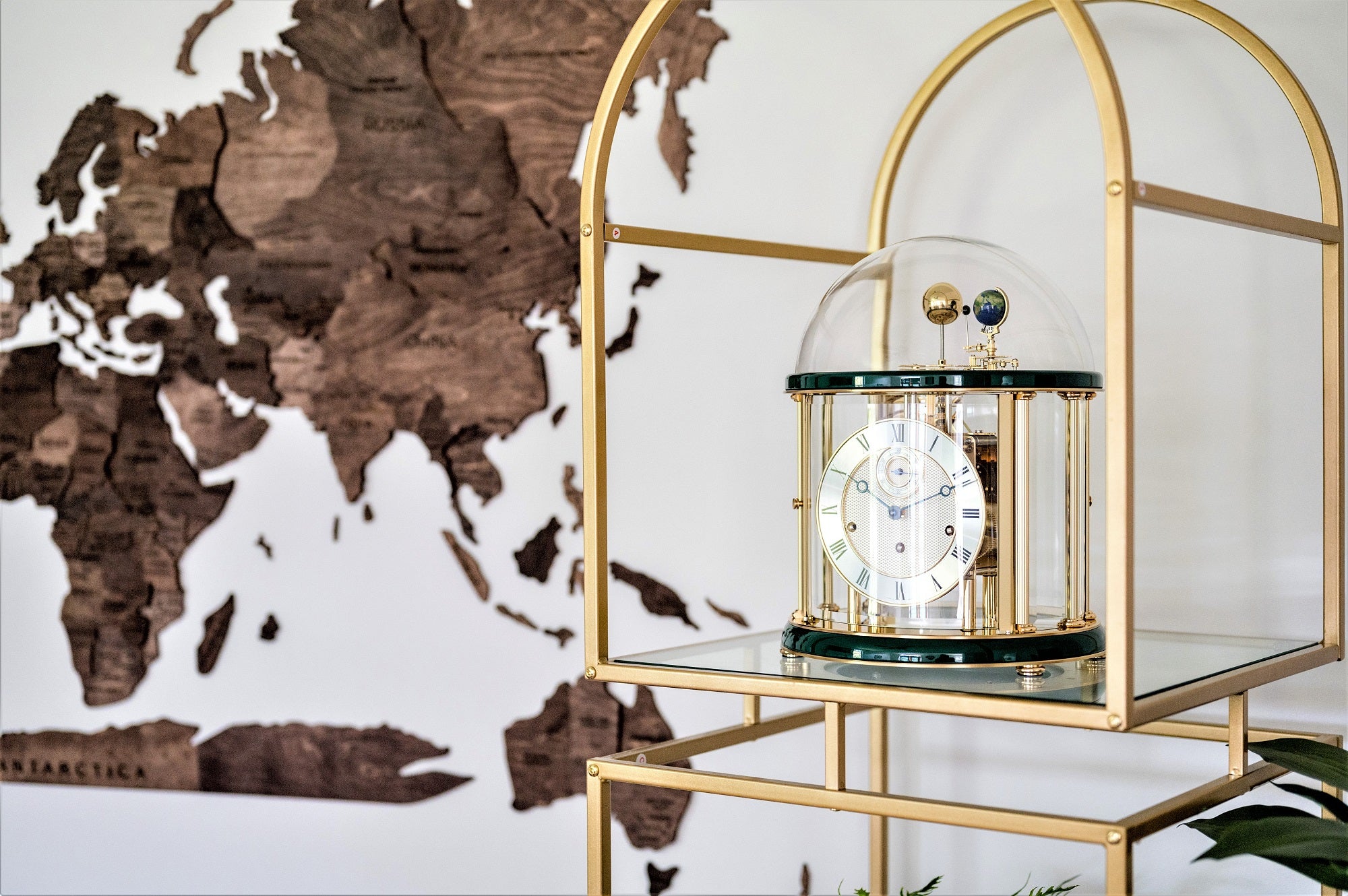 Modern Tellurium Calendar Clock — Emperor Clock Company