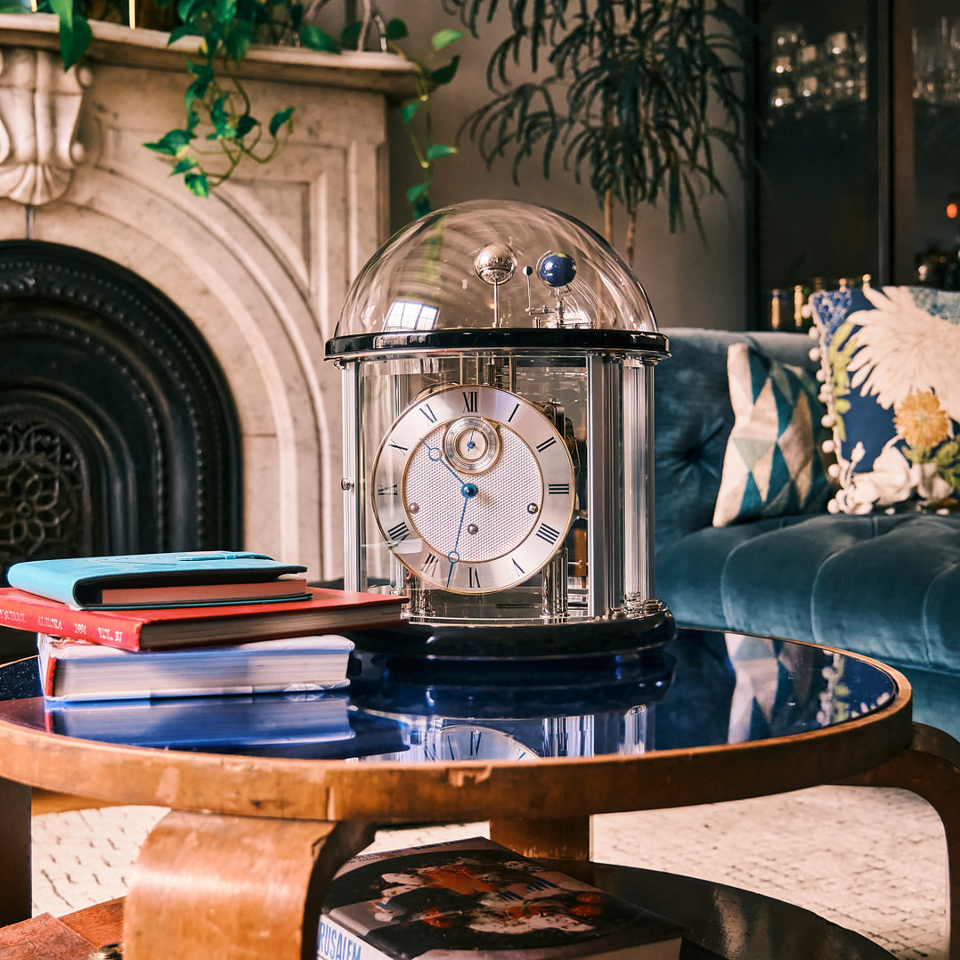 Modern Tellurium Calendar Clock — Emperor Clock Company